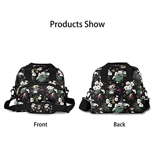 CFPolar Flower Insulated Lunch Box for Kids, Unisex, Polyester, Flower, Durable, Reusable, Leakproof, 11.8 x 7 x 10.2 in