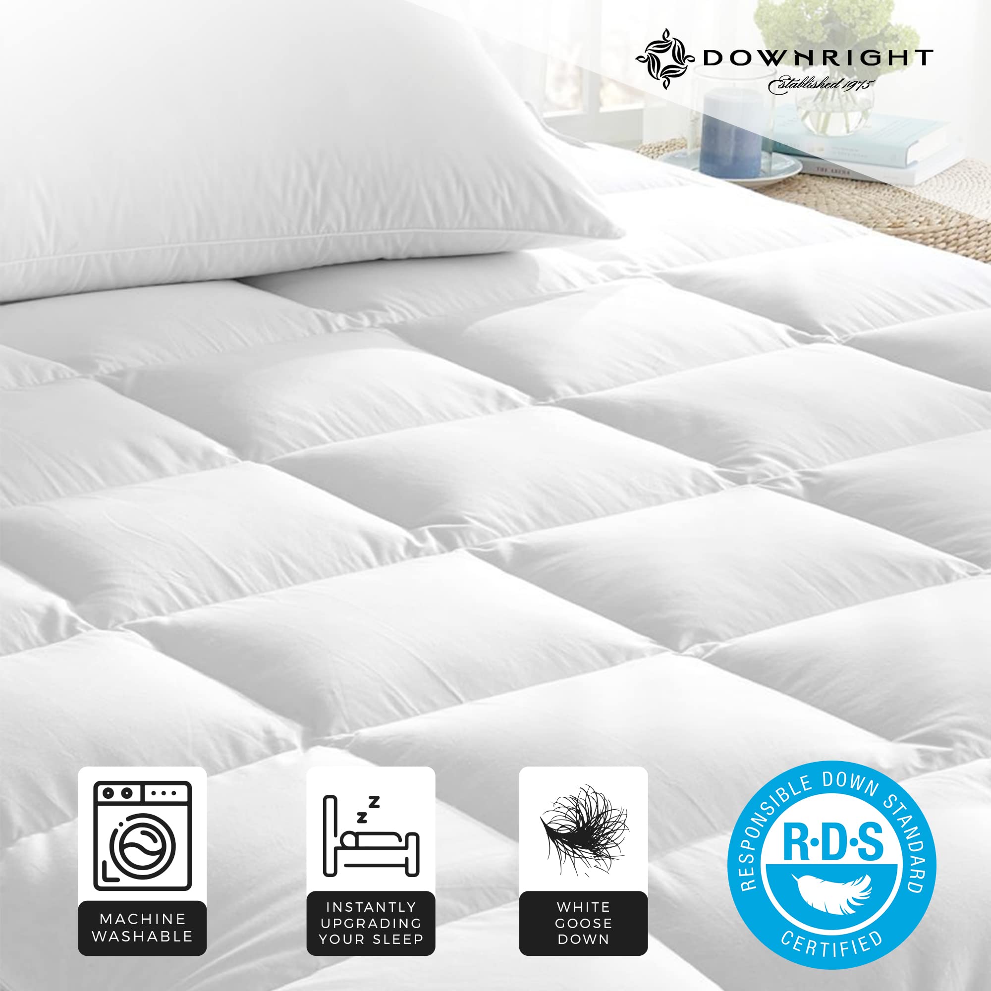 Downright 24 oz Mattress Pad, 72" x 84", Cal King 72x84
