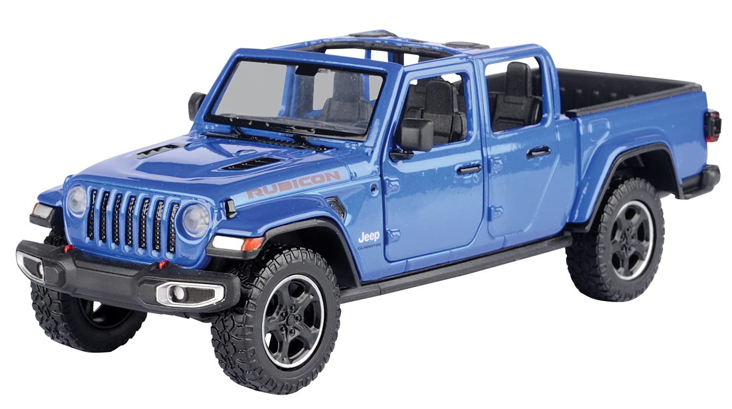 Motormax Toy 2021 Gladiator Rubicon (Open Top) Pickup Truck Blue 124-127 Diecast Model Car by Motormax 79370