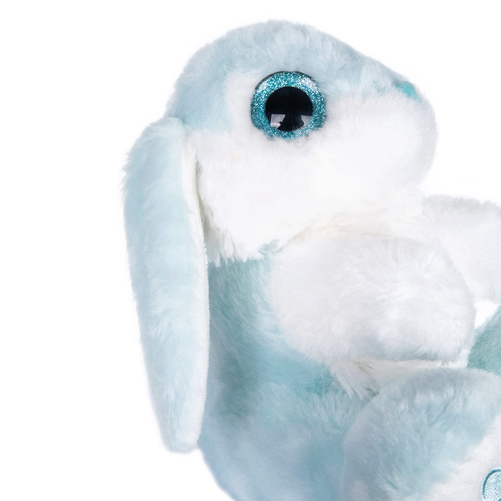 My OLi 8.5" Plush Bunny Stuffed Rabbit Floppy Ear Sitting Bunny Stuffed Animal Gray Plush Toy Gifts for Babies Kids Boys Girls