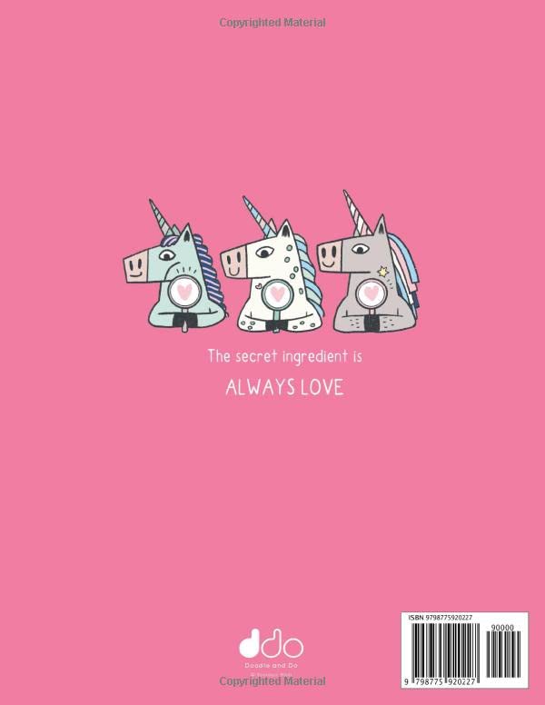 MY RECIPES BOOK | UNICORN KITCHEN (Pink): BIG SIZE recipe journal | 8.5 x 11 inches | 120 Pages