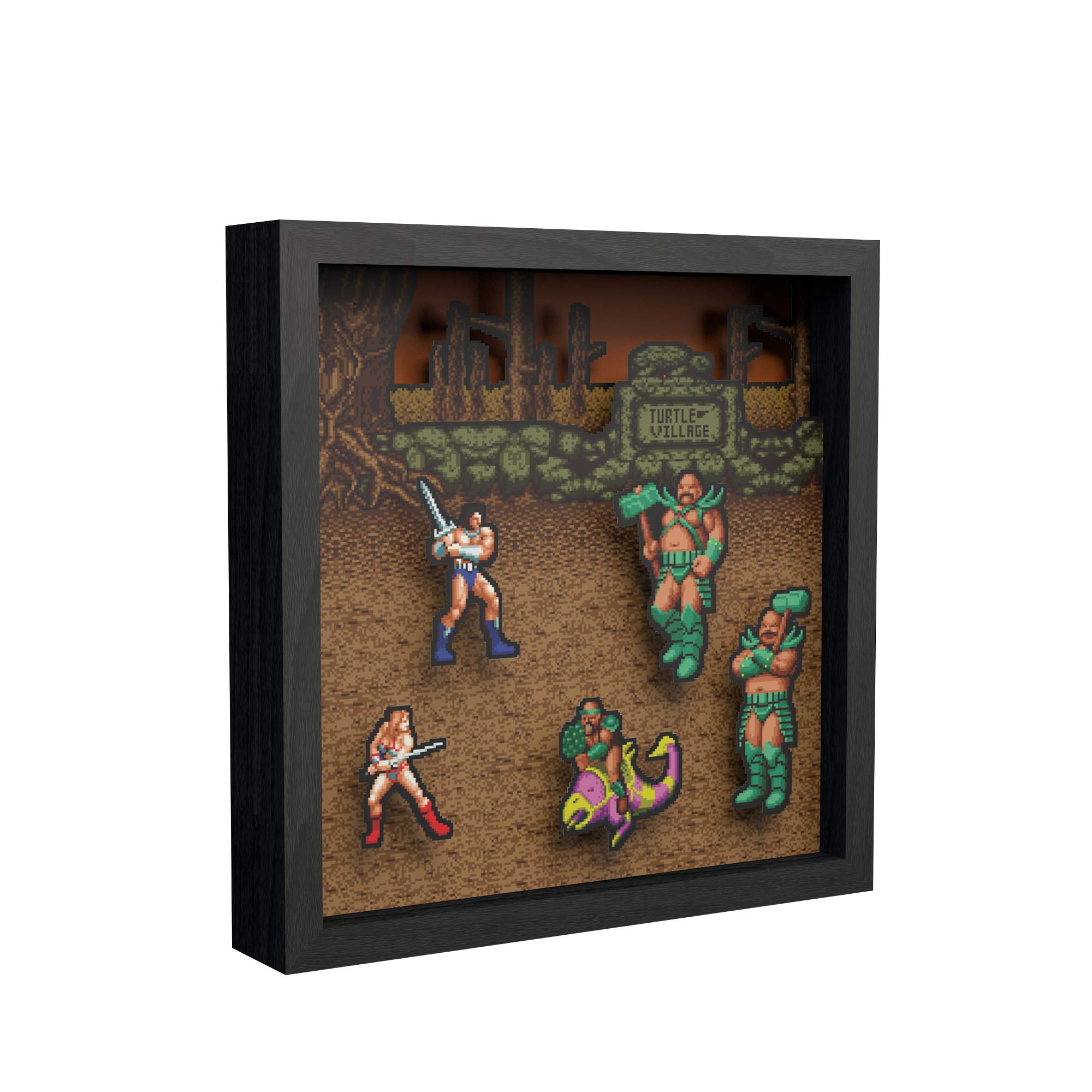 Pixel Frames Golden Axe 9x9 inches (Big) Shadow Box Art