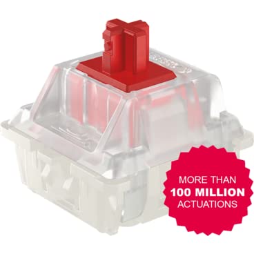 Cherry MX Board 3.0 S Wired Gamer Mechanical Keyboard with Aluminum Housing - MX Red Switches (Slight Clicky) for Gaming and Office - Customizable RGB Backlighting - Full Size - Black