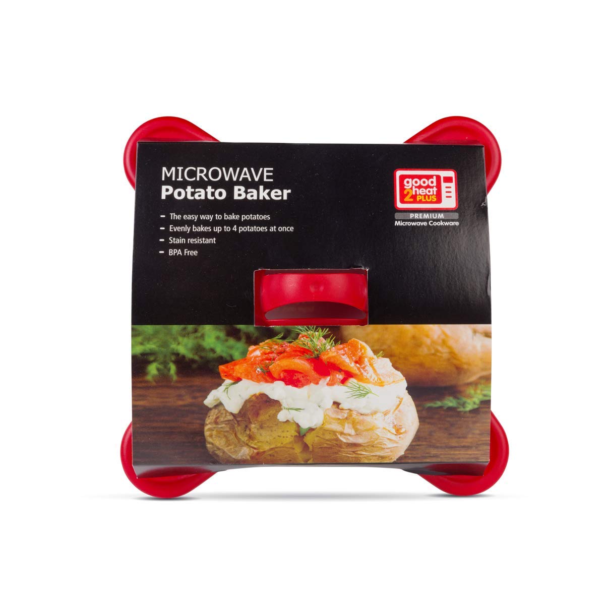 Good 2 Heat Plus Microwave Potato Baker, One Size, Red
