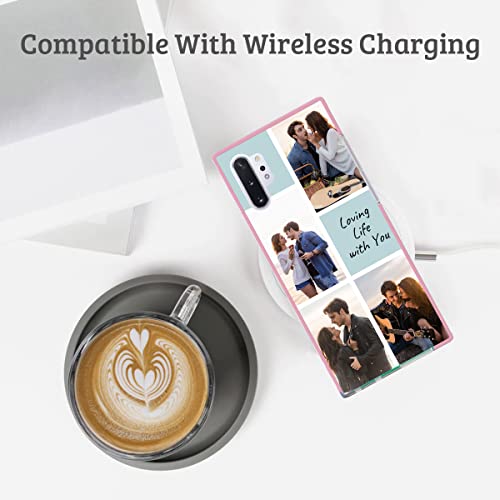 Custom Collage Photo Phone case for Samsung Galaxy Note 10 Plus Personalized Multiple Picture Slim Soft Shockproof Protective Phone Cover Customized Gift for Boyfriend Girlfriend Family Friends