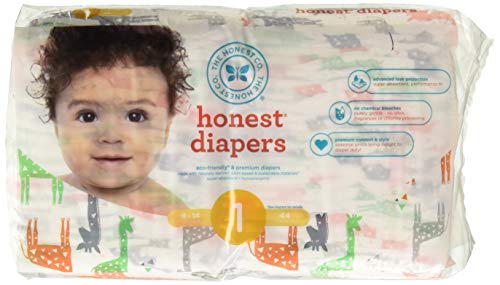 The Honest Company Disposable Diapers, Giraffe, Size 1, 44 Count
