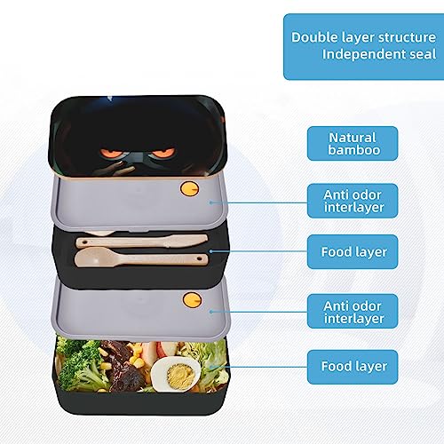 Future Astronauts Adult Lunch Box, Bento Box, With Cutlery Set Of 3, 2 Compartments, Rectangular, Lunch Box For Adults