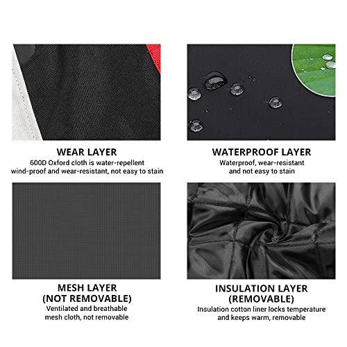 HEROBIKER Motorcycle Jacket Motocross Riding Jackets Motorbike CE Armor Windproof Riding Clothing Protective Gear Waterproof Black X-Large