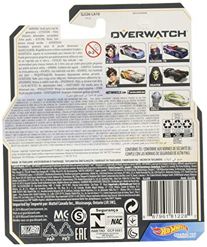 Hot Wheels Character Cars Overwatch Series #1/5 D.Va
