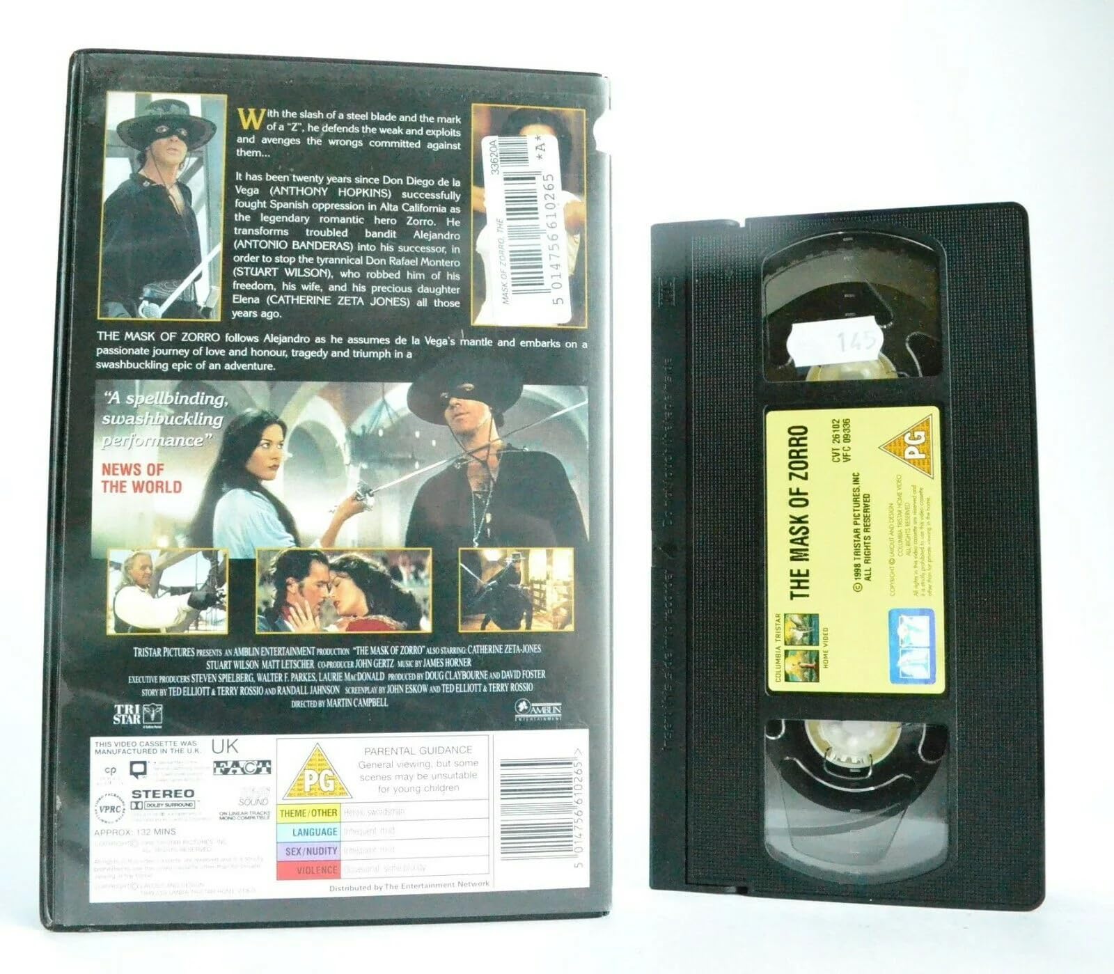 The Mask Of Zorro [VHS]