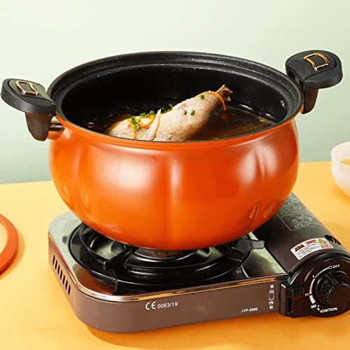 Micro Pressure Cooker, Time Saving Non Stick Micro Pressure Soup Pot Easy To Clean Wrought Iron Multifunctional 8L Large Capacity for Kitchen (28cm)