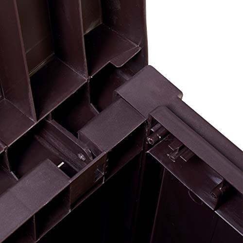 COVERONICS 51 Gallon Patio Medium Deck Box Lightweight Outdoor Stroage Box Weather Resistant Garden Stroage Container for Patio Furniture Cushions, Pillows, Garden Tools and Pool Toys