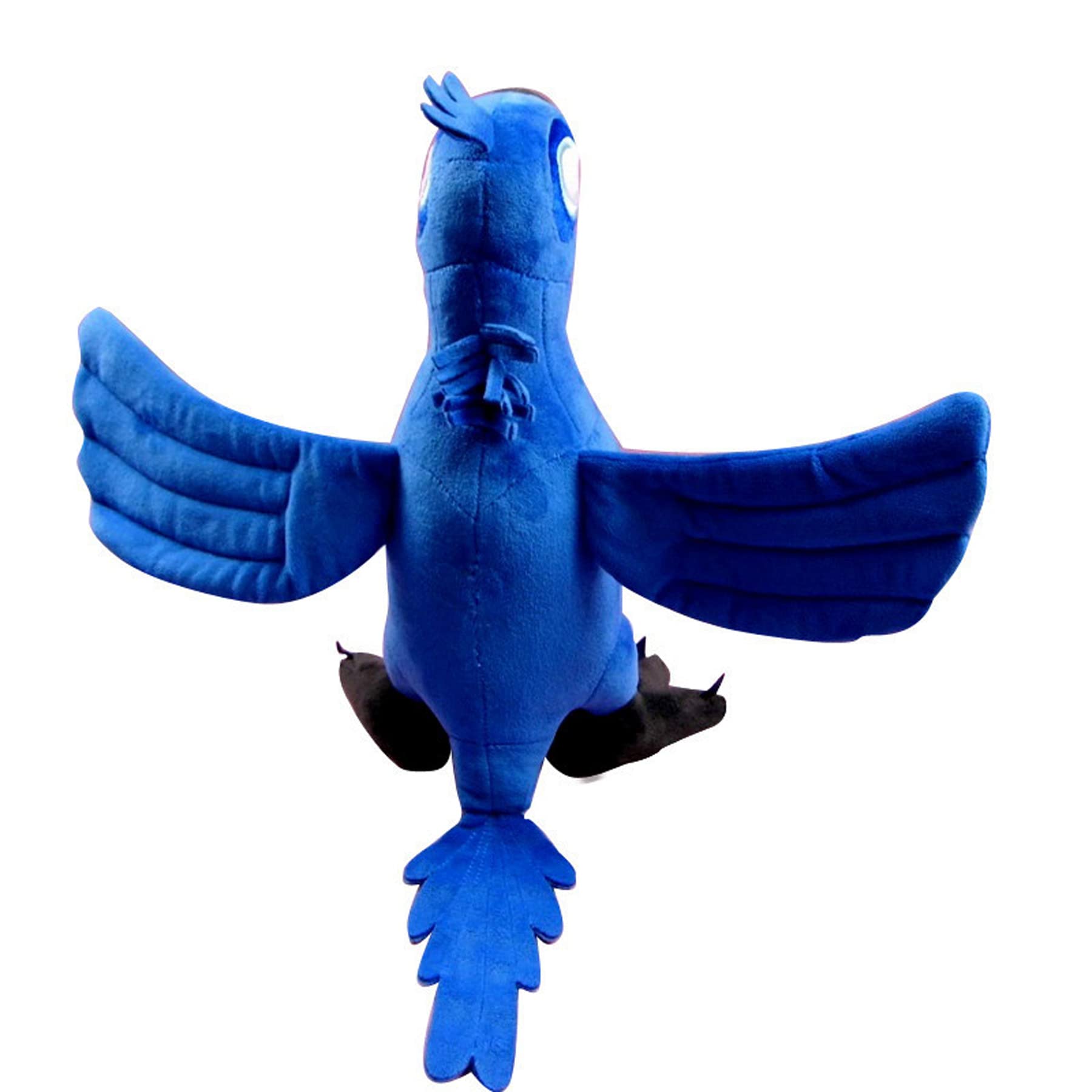 MUAQUATA Blue Parrot with Flower Stuffed Animal Plush Toy (Dark Blue Parrot with Scarf)