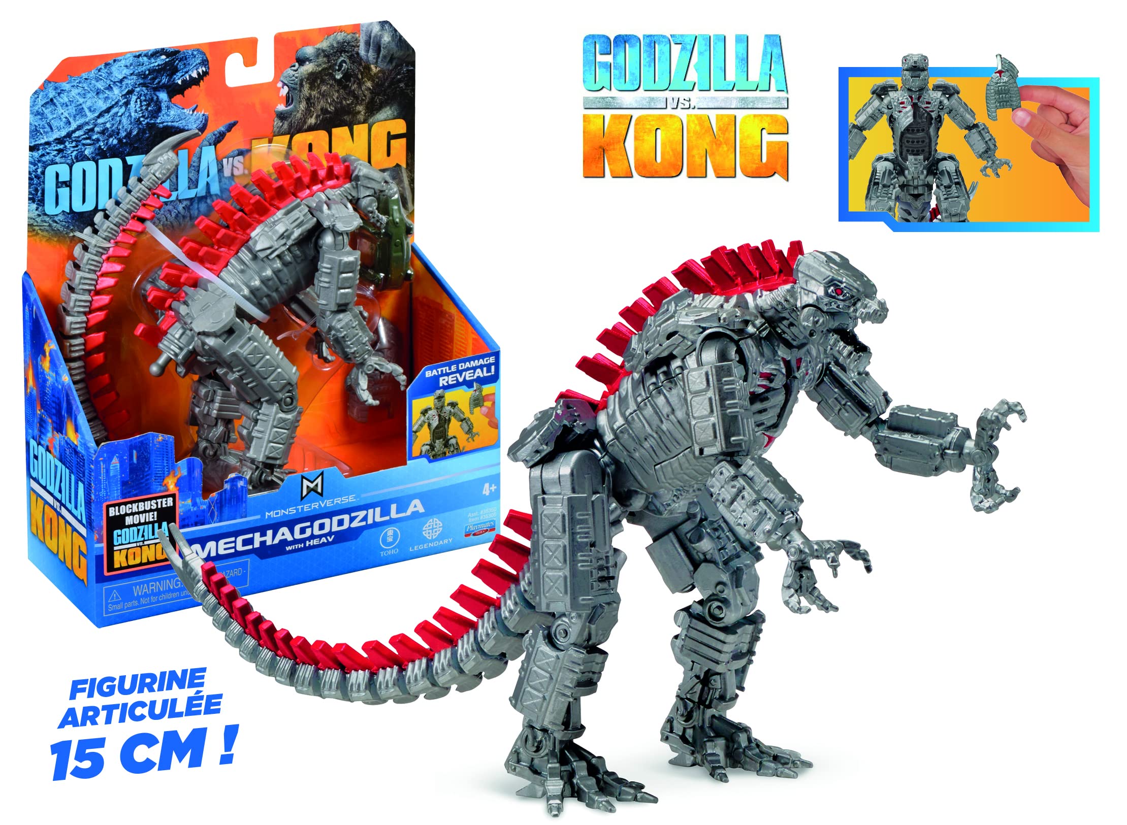 MonsterVerse MNG01610 Godzilla vs Kong 6" Hollow Earth Monsters MechaGodzilla