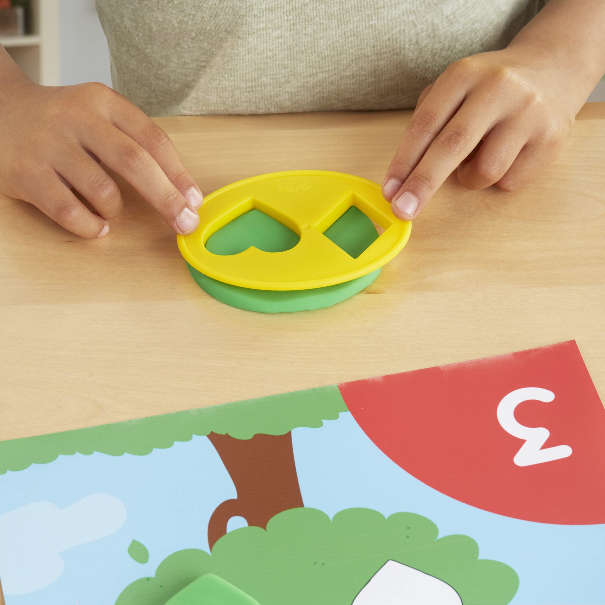 Play-Doh Create & Count Numbers Playset with 6 Double-Sided Playmats, 10 Counting Flashcards & 6 Cans, Back to School Classroom Supplies, Preschool Toys, Ages 2+ (Amazon Exclusive)