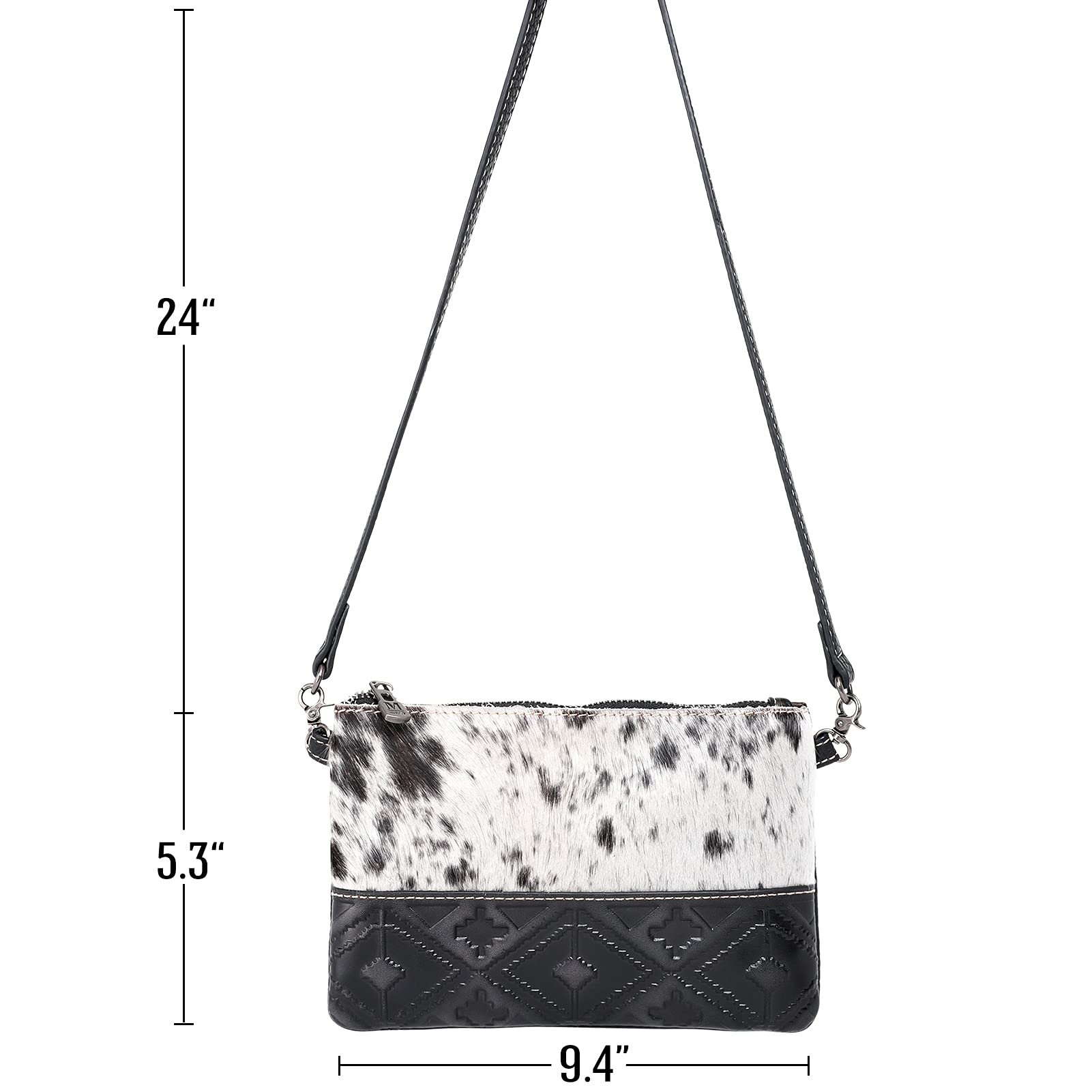 Montana West Wallet Purses for women Crossbody Cellphone Case with Cute Embossed design, Western Wristlet Handbags RLH-024BK
