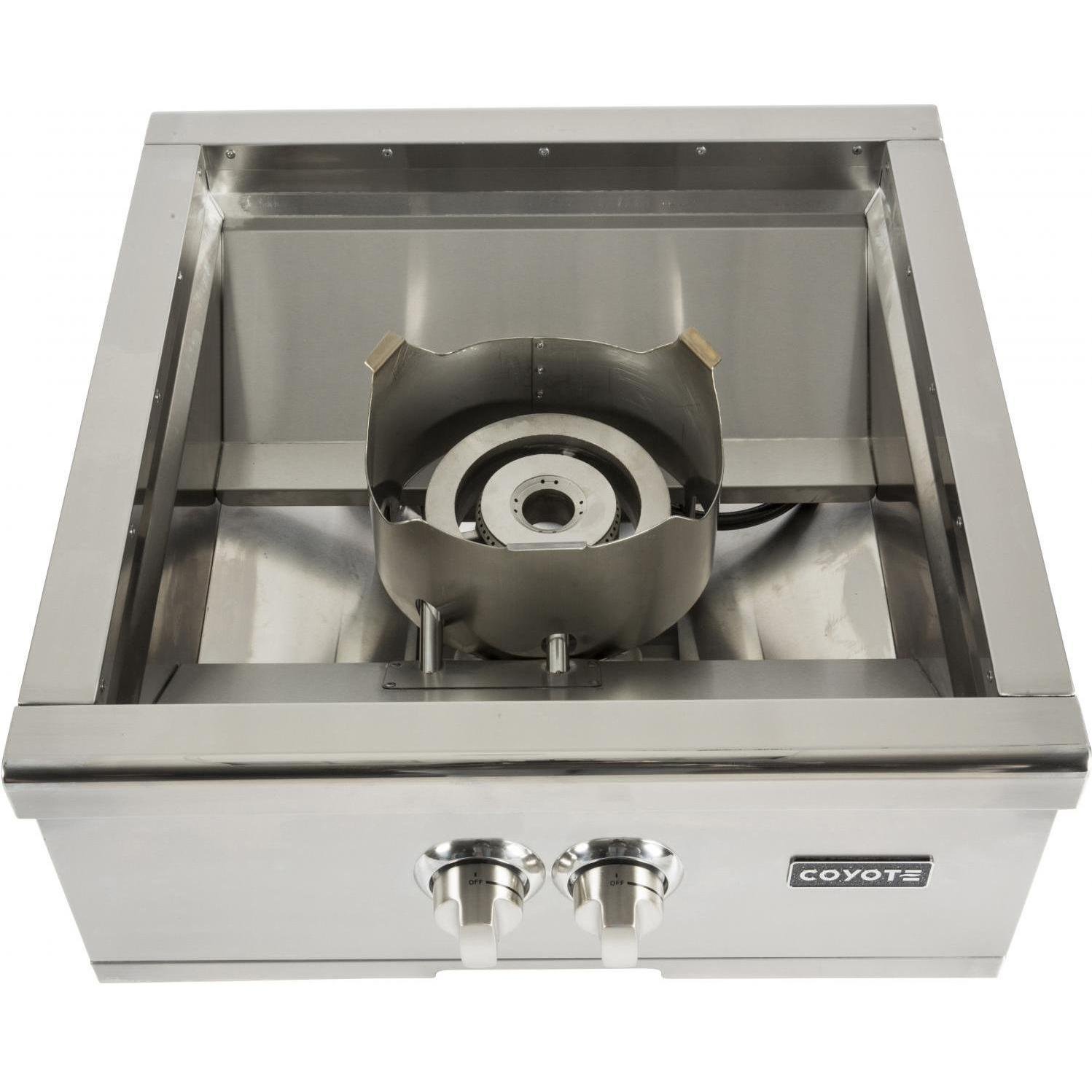 Coyote 24 Inch Built-in Power Burner, Natural Gas- C1PBNG