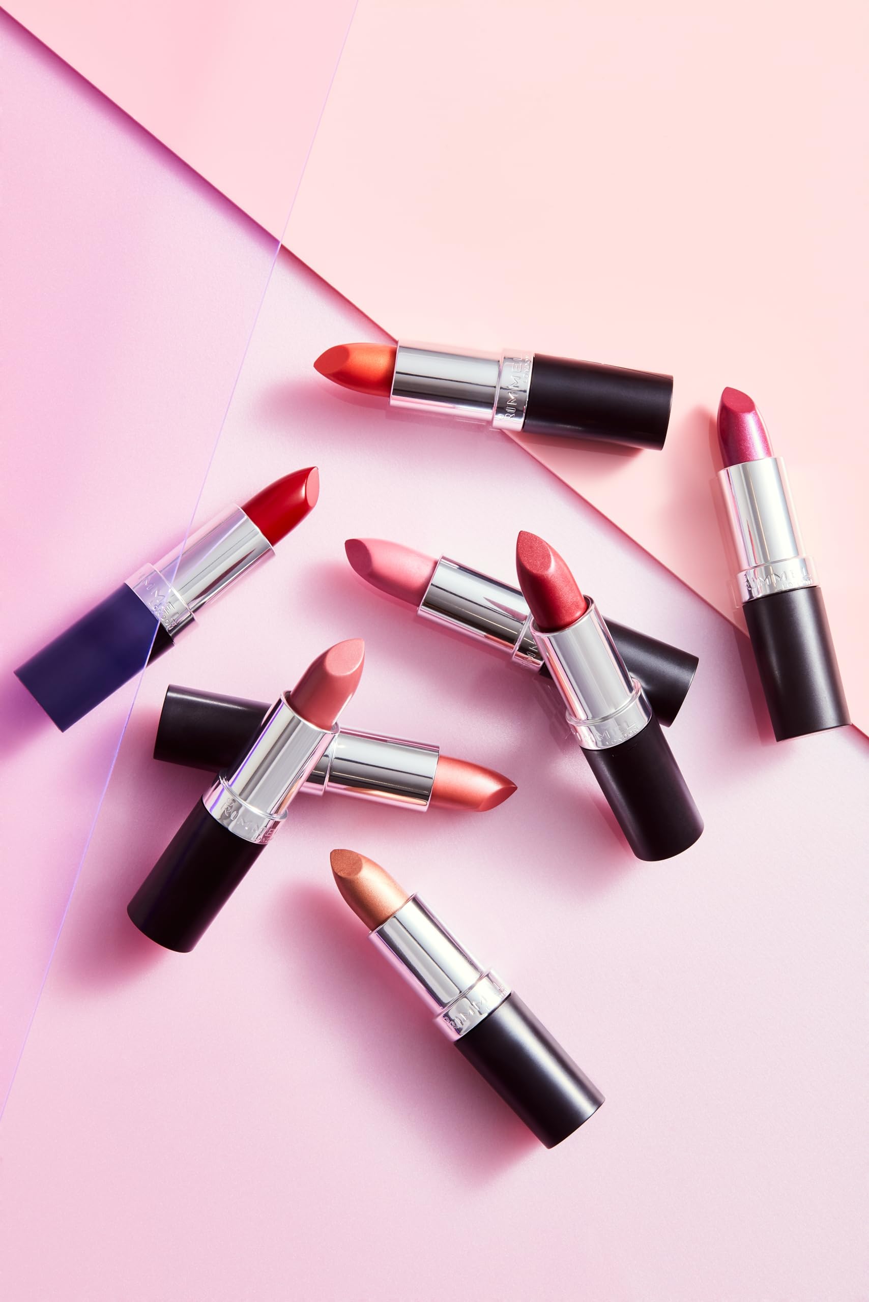 Rimmel Lasting Finish Lipstick - Up to 8 Hours of Intense Lip Color with Color Protect Technology and Exclusive Black Diamond Complex - 124 Bordeaux, .14oz
