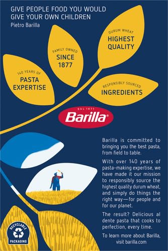Barilla Cellentani Pasta, 16 oz. Box - Non-GMO Pasta Made with Durum Wheat Semolina - Kosher Certified Pasta