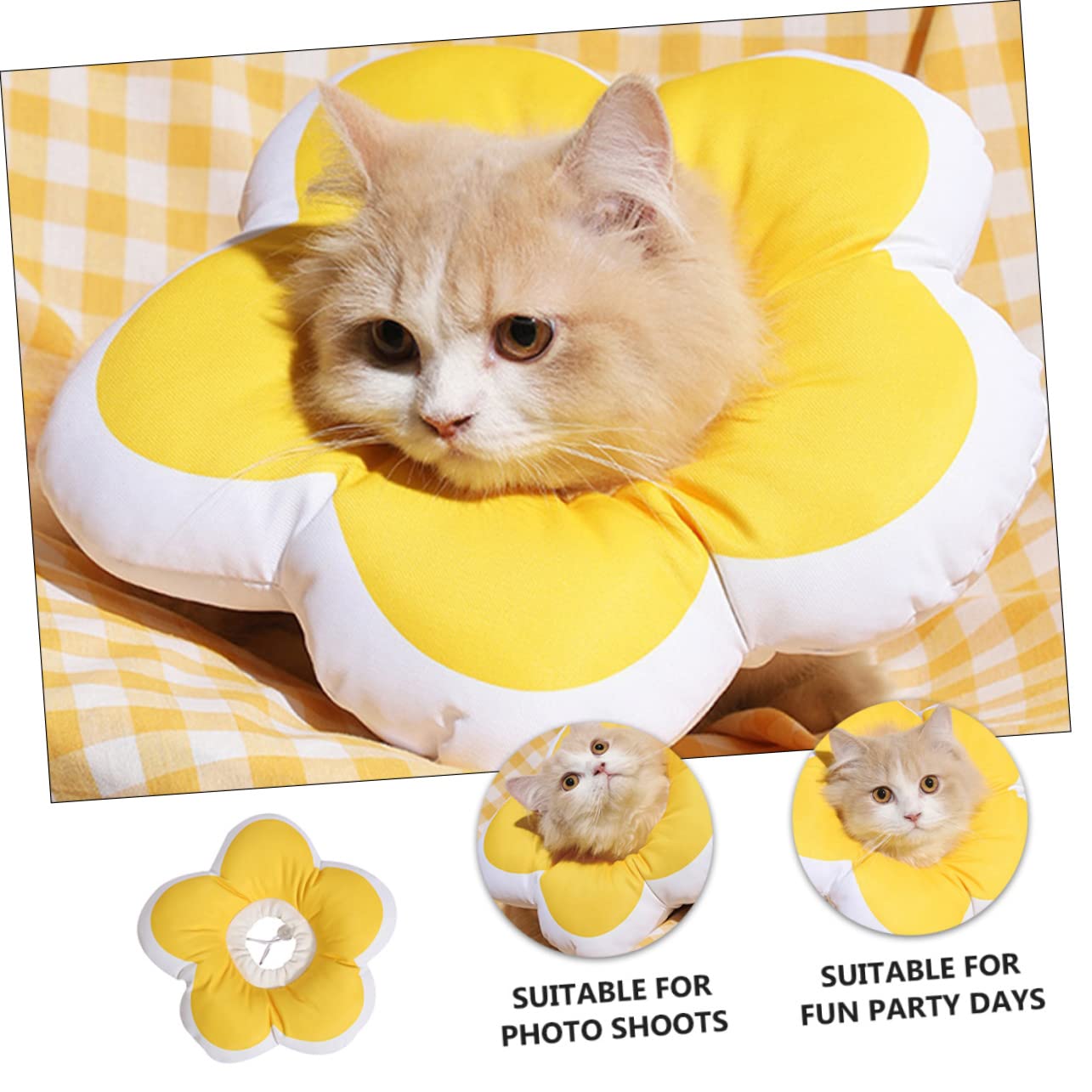 DOITOOL Collar Tarpaulin Headgear The Flowers