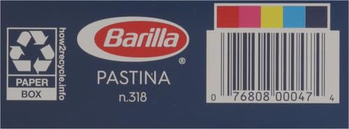 Barilla Pastina Pasta, 12 oz. Box - Non-GMO Pasta Made with Durum Wheat Semolina - Kosher Certified Pasta