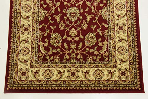 Unique Loom Voyage Collection Traditional Oriental Classic Intricate Design Area Rug (3' 3 x 5' 3 Rectangular, Red/Gold)