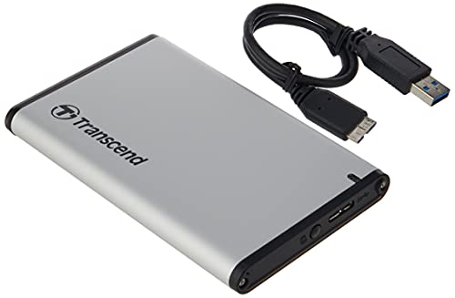Transcend 2.5” SSD/HDD USB3.0 Enclosure, Aluminum case, UASP Supported, One Touch Backup - TS0GSJ25S3