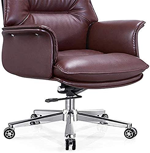 Lightweight Ergonomic Chair Office Chair,Leather Office Computer Chair Reclining Executive Chair Boss Chair Home Fashion