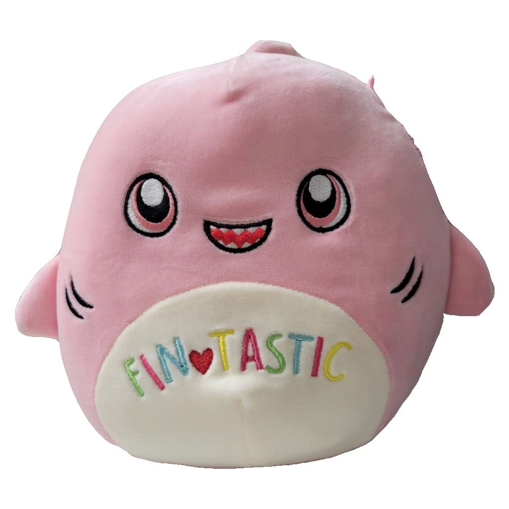 Squishmallows Official Kellytoy Valentines Squad Squishy Soft Plush Toy Animal (8 Inch, Selene Pink Shark)