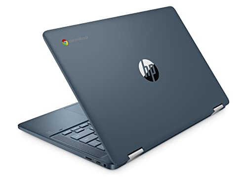 HP Chromebook x360 14b-cb0020ca, Intel Pentium Silver N6000, 8 GB RAM, 128 GB eMMC, Intel UHD Graphics, 2-in-1 Laptop, 14" Diagonal FHD Display, Spruce Blue (Renewed)
