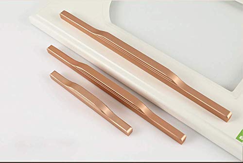 cabinet handles,drawer handles,dresser knobs,3.78" 5" 6.3" 7.55" Rose Gold Extra Length Closet Pull Handle Drawer Door Pulls Dresser Handle Kitchen Cabinet Cupboard Handle Hardware,3.78" holetohole