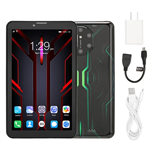 CHICIRIS 7in Tablet, 4GB RAM 32GB ROM 1960x1080 IPS for 10 Green Kids Tablet 100240V for Study (US Plug)