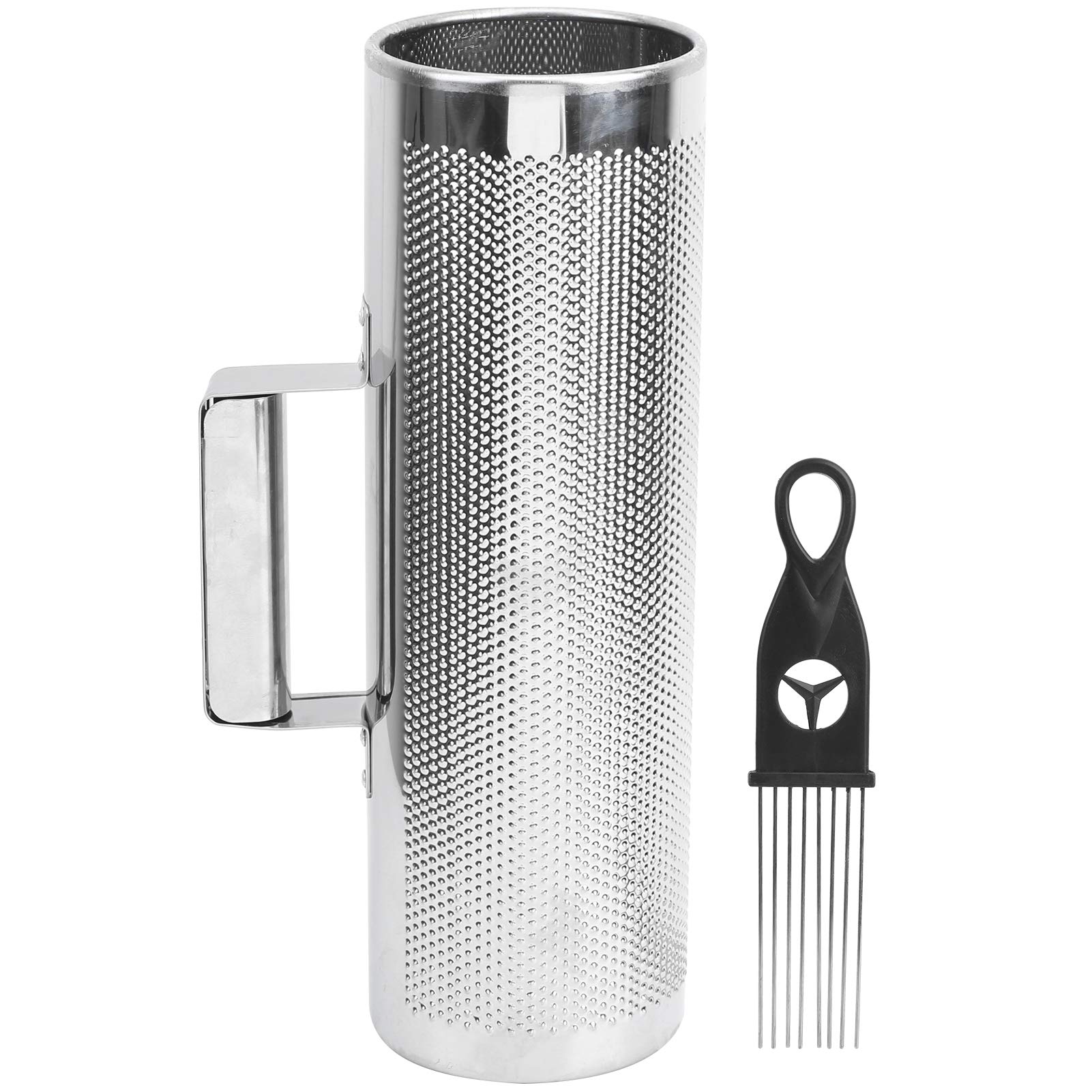 Guiro Shaker with Scraper 4x12in Type A Metal Guiro Shaker Percussion Instrument Music Teaching Aids