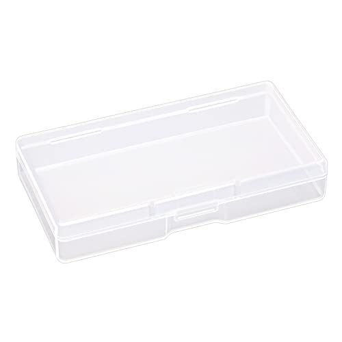 Mini Skater 3.52 ×1.8 ×0.55" Small Transparent Plastic Sample Box Small Size Rectangle Clear Plastic Jewelry Storage Case Container Packaging Box with Lid Use for Earrings Rings Beads Collecting Small Items (20 Pcs)