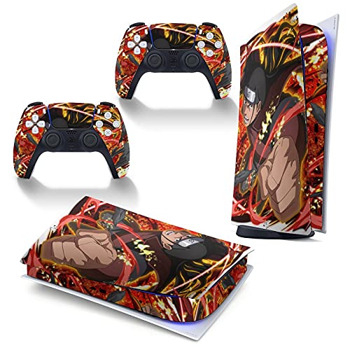 PlayStation 5 Digital edition version sticker protective cover, Naruto Senjumonama ps5 controller protective shell (compatible with ps5 Digital edition)