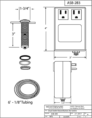 HotMaster 4 in 1 Kitchen Faucet Kit with DigiHot Instant Hot Water Tank, Filter System, Air Gap, Sink Mount Soap Dispenser and Dual Outlet Raised Button Air Switch