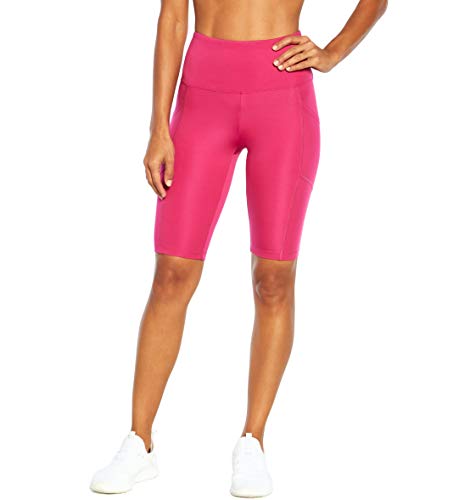Bally Total Fitness Fiona Pocket Tummy Control 11" Bermuda Short, Fuchsia Red, Medium