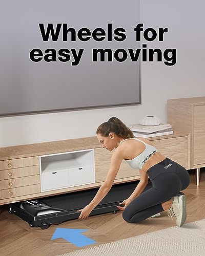 CURSOR FITNESS Under Desk Treadmill, 2 in 1 Walking Pad, 2.5 HP Quiet Brushless, 265 LBS Capacity for Home and Office Workout