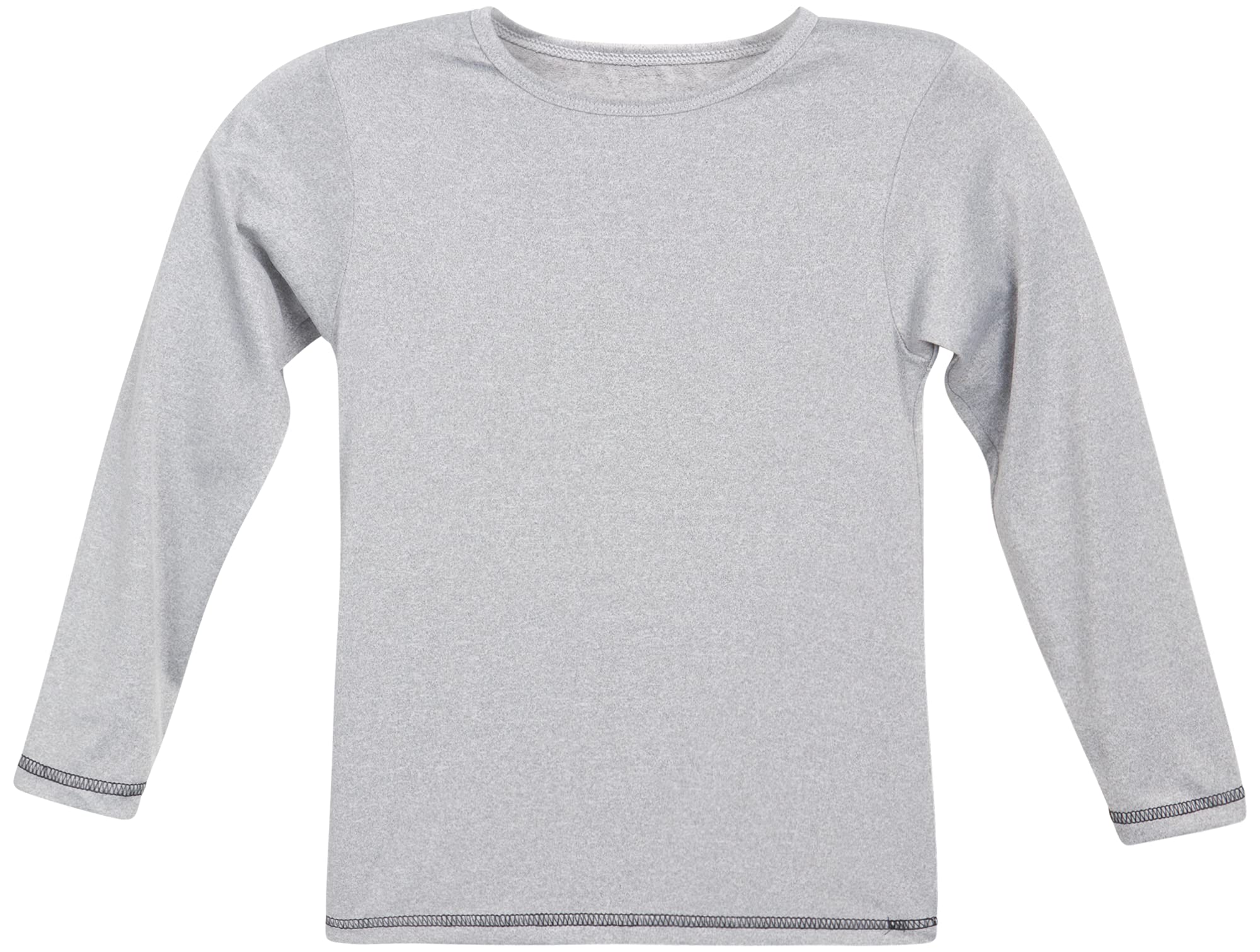 Black Bear Boys' Thermal Underwear Set - 4 Piece Performance Base Layer Long Sleeve T-Shirt and Long Johns Set, Size X-Large, Heather Grey/Charcoal