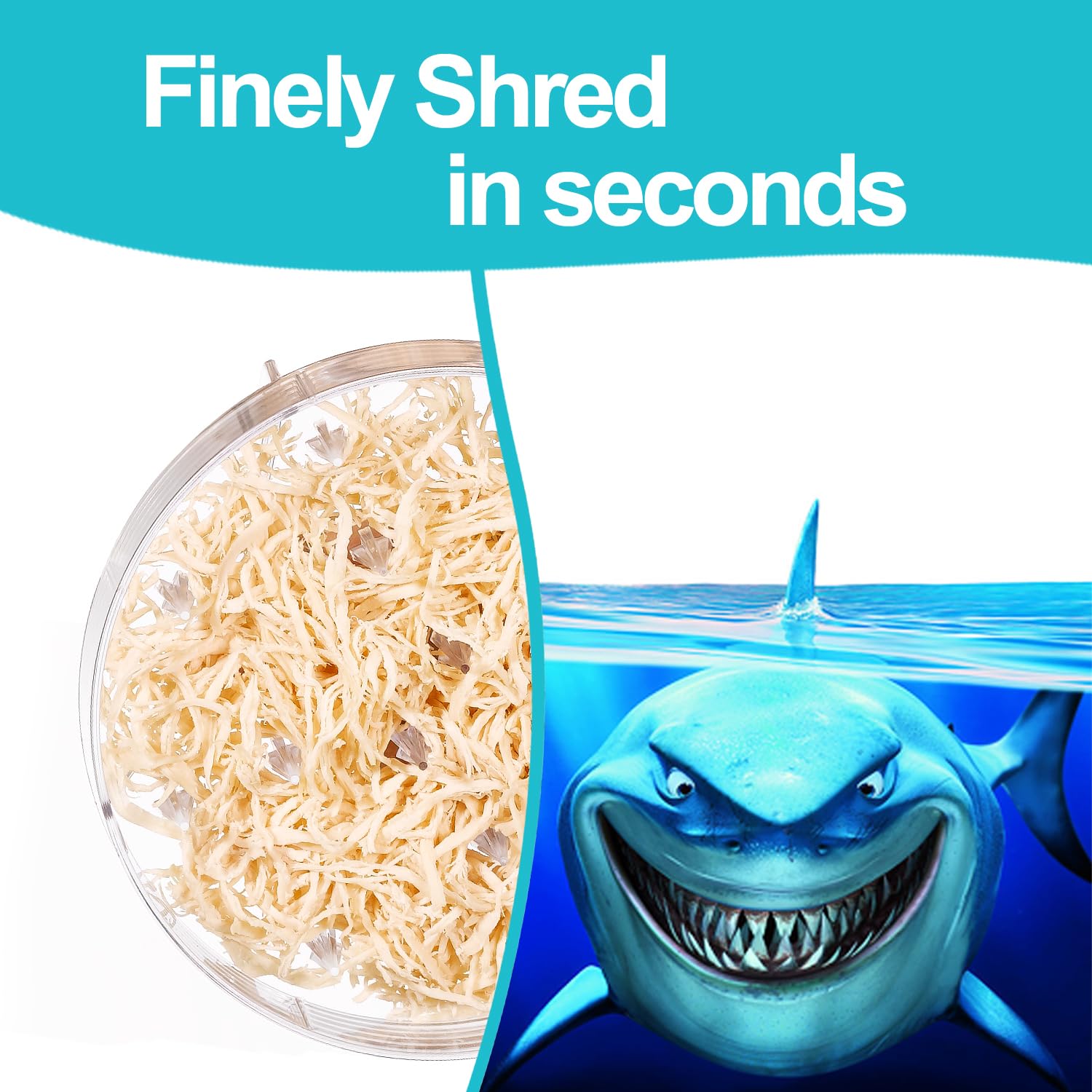 Chicken Shredder - Clear Chicken Shredder Tool Twist, Meat Shredder Tool Twist, Chicken Breast Food Shredded Tool Twist Grinder Machine for Dog and Cat Food Meal Prep