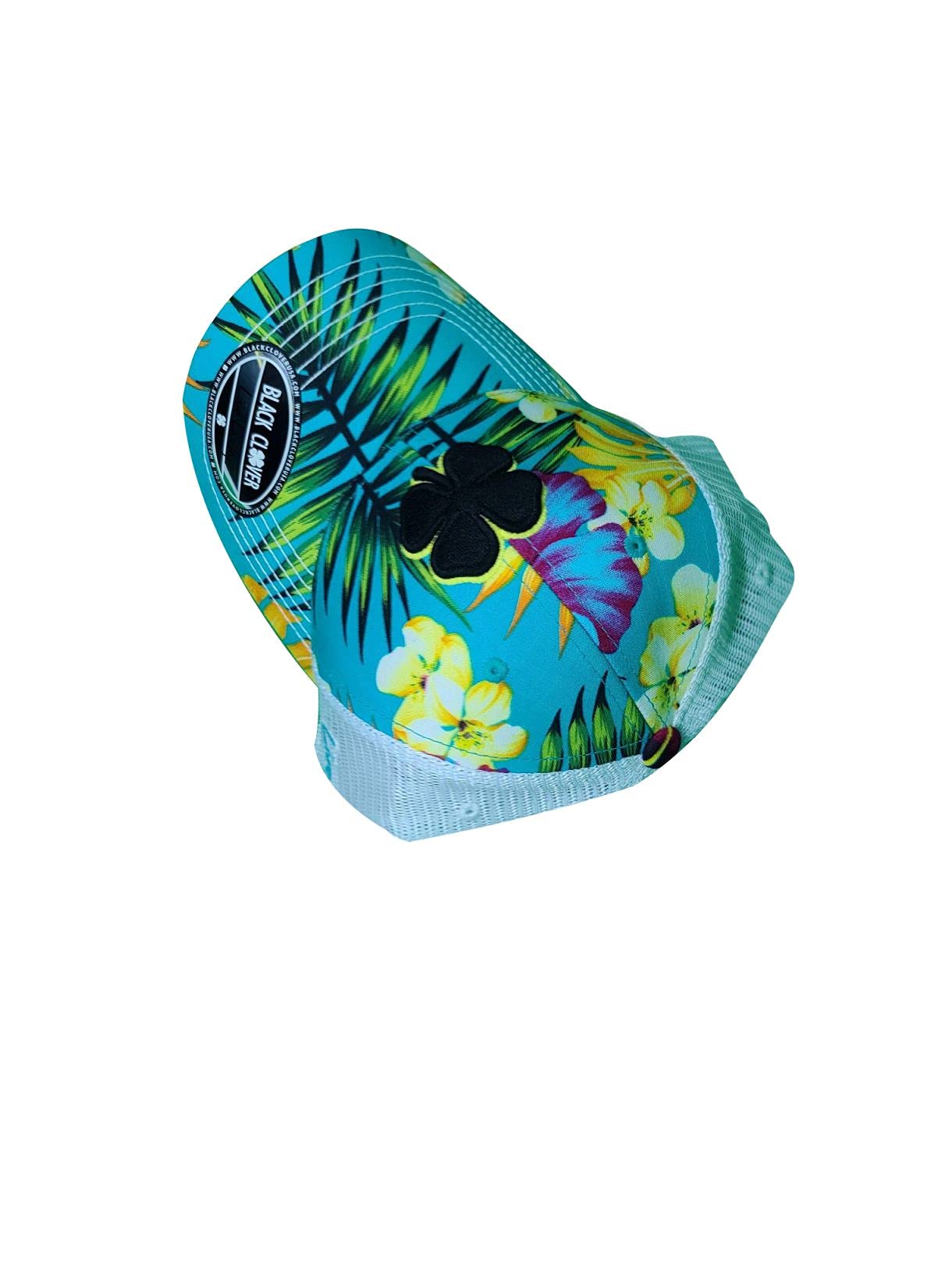 Black Clover Island Lu 5 - Black/Yellow/Tropical/White Mesh - Adjustable