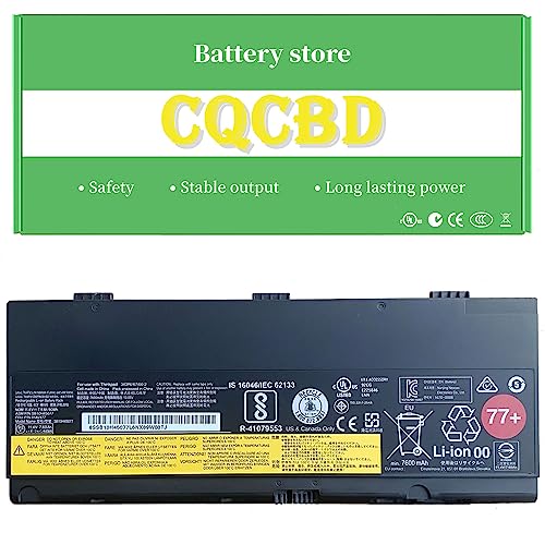CQCBD 77+ Laptop Battery for Lenovo ThinkPad P50 P51 P52 Legion 00NY492 00NY493 00NY490 01AV477 01AV495 01AV496 SB10H45077 SB10H45078 SB10H45075 SB10H45076 SB10K97634 L17M6P51(11.4V 90Wh/7800mAh)