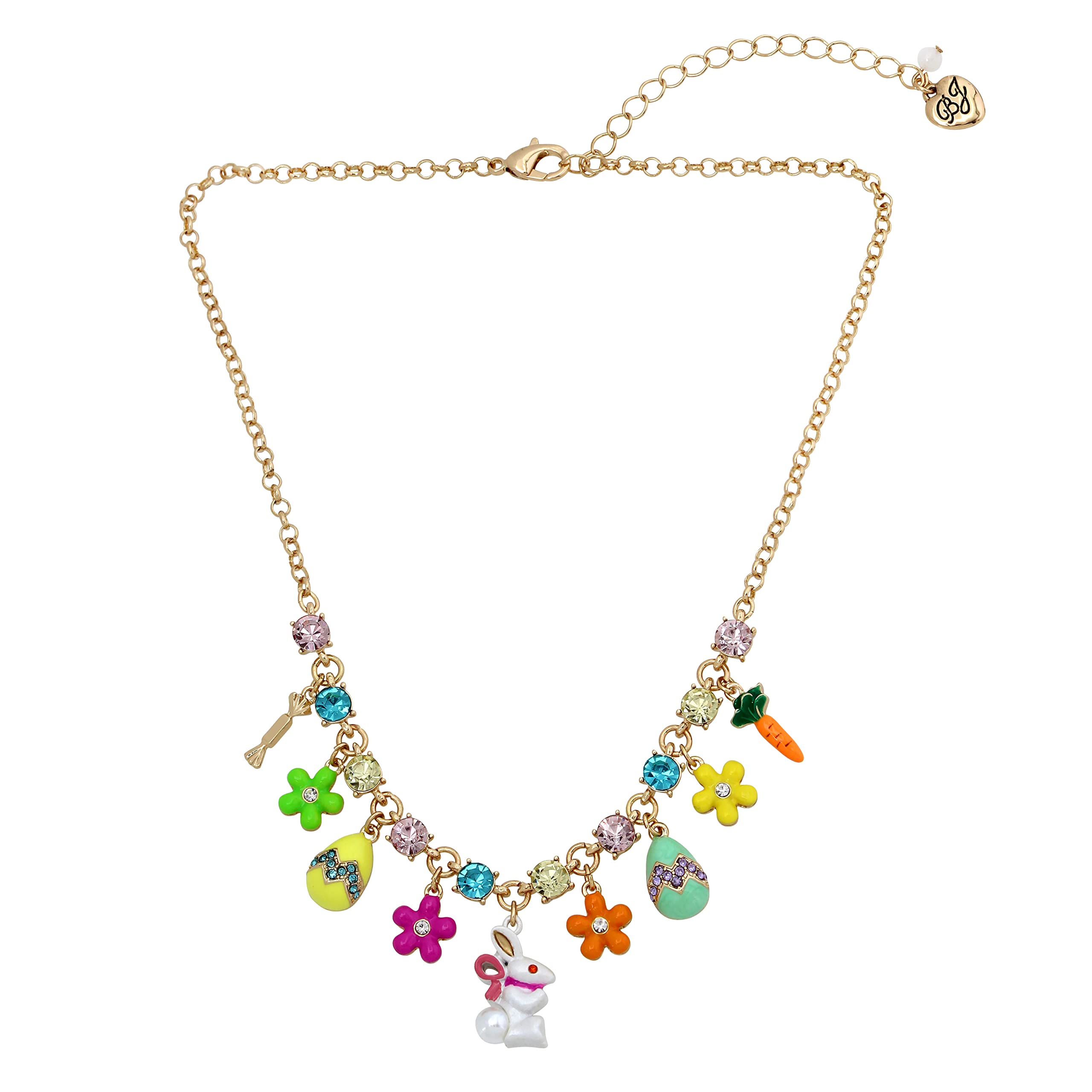 Betsey Johnson Bunny Charm Necklace