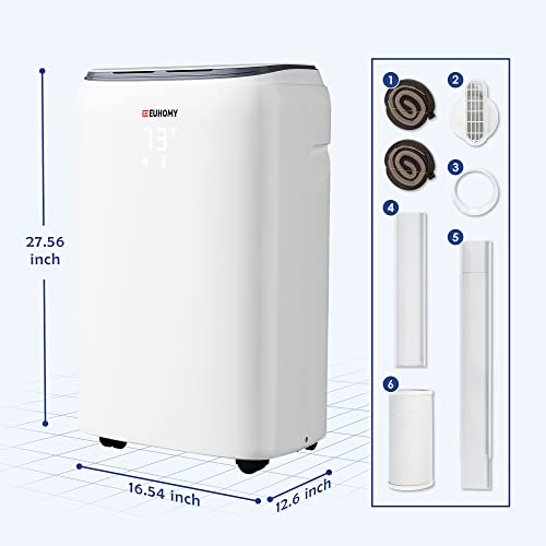 EUHOMY 10000 BTU Portable Air Conditioners Standing AC Floor Standing Air Conditioner 3-1 Portable Air Conditioner with Window Installation Kit, Floor AC with Remote Control for 350 sq. ft. Room