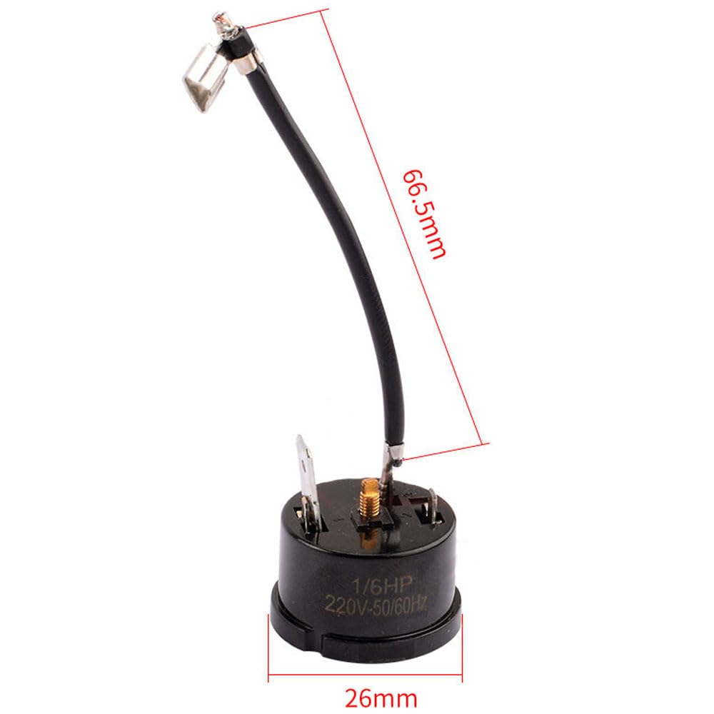 Compressor Protector Refrigerator Thermal Overload Protector,Refrigerator Compressor Overload Thermal Protector 1/2HP 1/3HP 1/4HP 1/5HP 1/6HP PTC Start Relay Protector Freezer Replace Part (1/4HP)