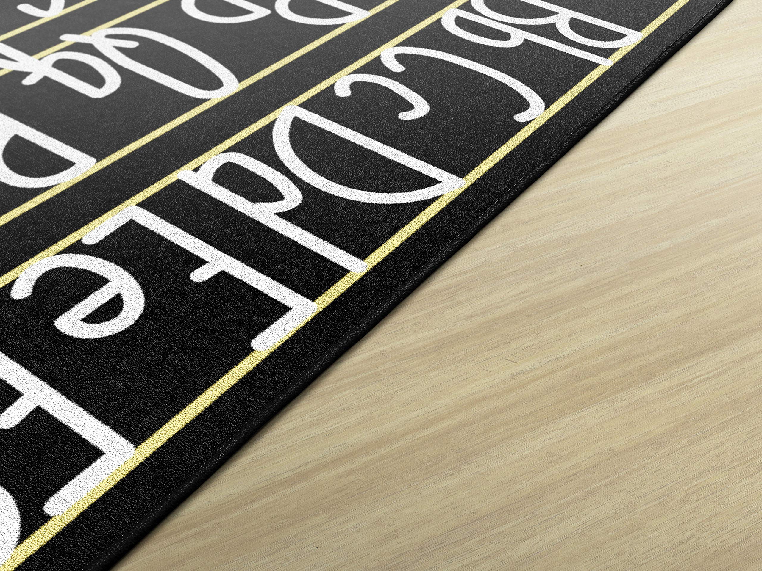 Flagship Carpets Handwriting Samplers ABC Children's Floor Area Rug for Indoor Classroom or Home Learning Area, Kids Room or Educational Play Mat, 7'6" x 12', Rectangle