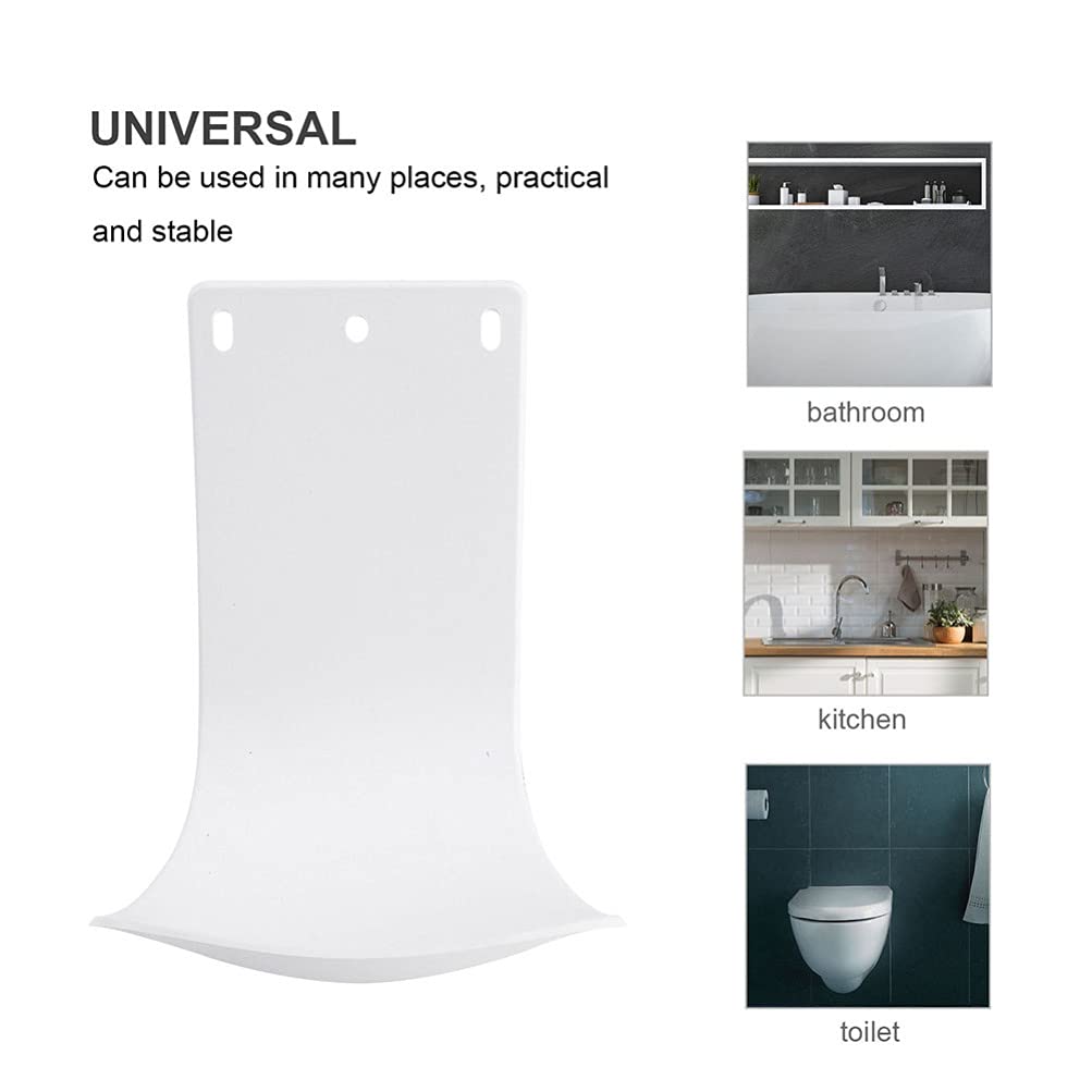 Cabilock 2Pcs Plastic Water Tray foaming soap Dispenser soap Dispenser drip Catcher soap Dispenser Bracket soap drip Catcher Plastic Tray Hotel Droplet Trays Spray soap Holder abs White
