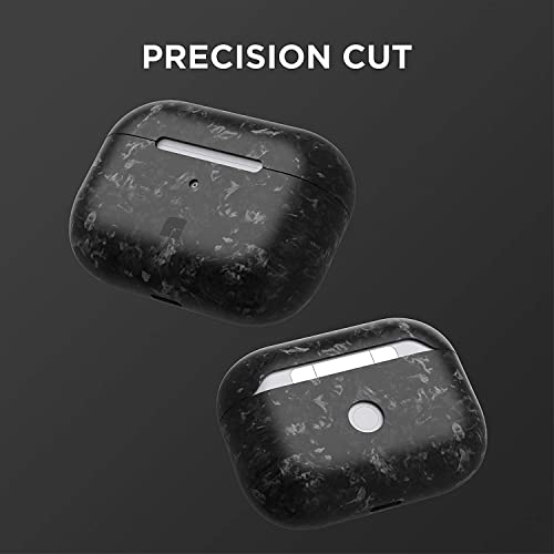 Foam Masters Genuine Forged Carbon Fiber (Matte) Case for AirPods Pro 2nd Gen - Extreme Slim - Ultra Protection
