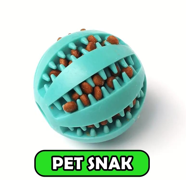 Dog Ball Chew Puppy (2 Pack), for Aggressive Chewers, Interactive Puppy Dog Toy, Puzzle Teething Toy, Essential Brain Stimulating, Dog Treat Ball Small Breed