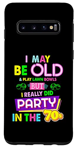 Galaxy S10 Lawn Bowls Outfit Idea For Women & Funny 70s Lawn Bowling Case